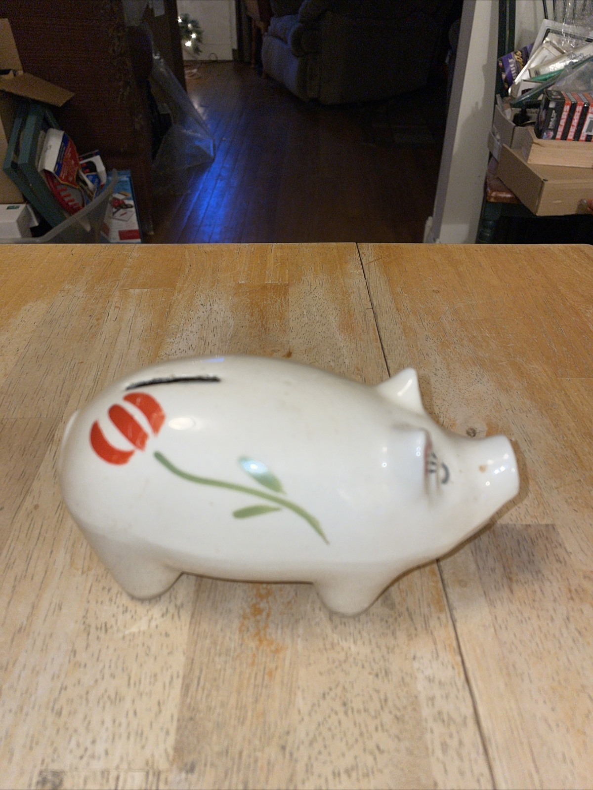 Vtg Pottery Piggy Smash Bank McCoy Shawnee Hull Pottery 6 1/2" | eBay