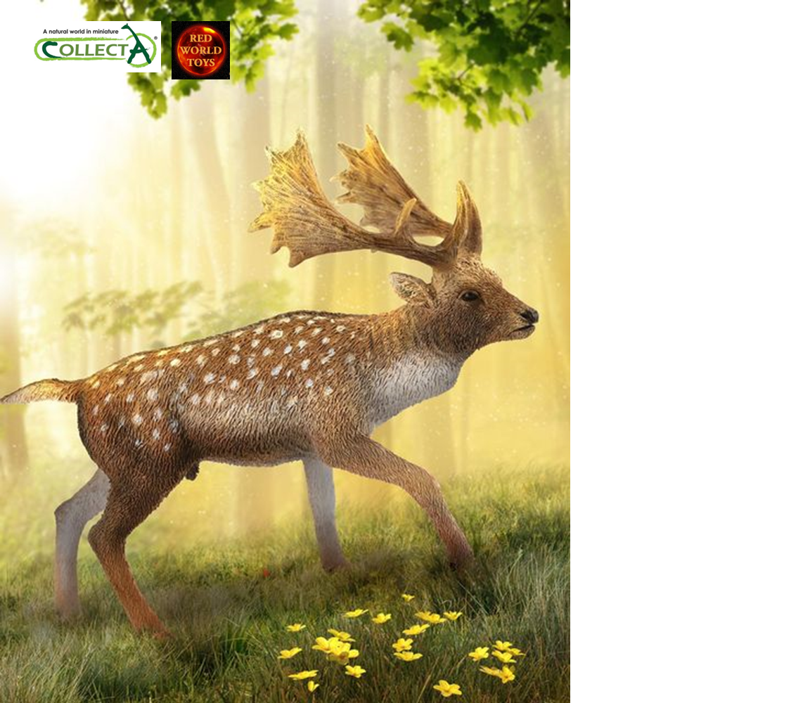 Fallow Deer Male British Wildlife Toy Model Figure by CollectA 88685 ...