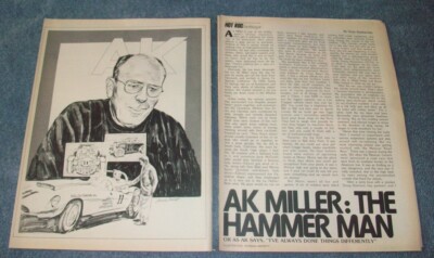 1979 Ak Miller Vintage Profile Article on Car Builder & Driver "The ...