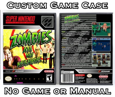 Zombies Ate My Neighbors - Super Nintendo SNES Custom Case *NO GAME* | eBay
