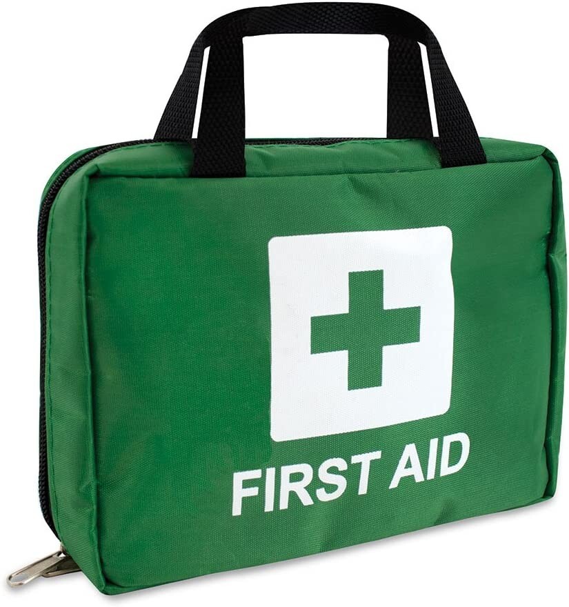 90 Piece Premium First Aid Kit (Includes Bandages, Plasters, Saline ...
