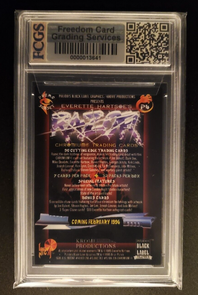 Everette Hartsoe Razor #P4 Chromium Promo Card 1995 Krome Productions ...