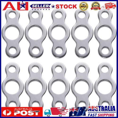 10pcs Sea Fishing Butterfly Jigging Metal Figure 8 Solid Ring Assist ...