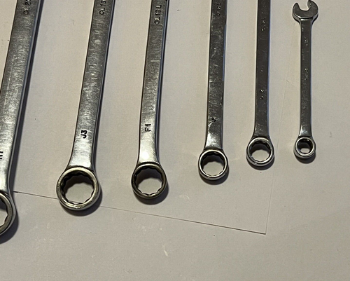 MAC Tools SAE Combination Open End Box Wrench Set 10 pc Chrome 1/4 - 7/ ...