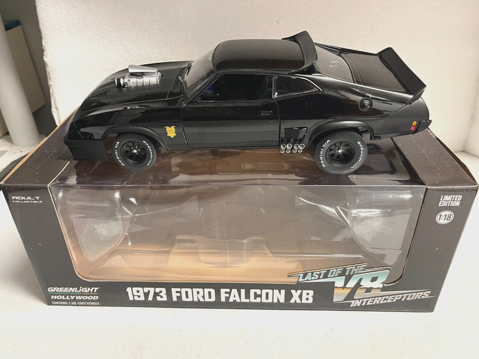 MFP “Mad Max” Black Ford Falcon XB Police Interceptor Ut WORKING LED ...