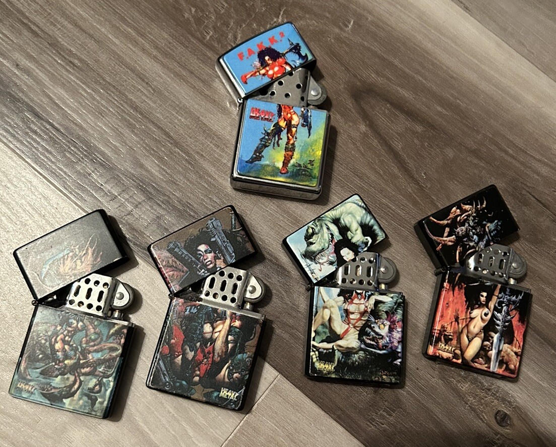 Zippo Pinup Girl Julie Strain Hard to Find Heavy Metal LOT of 5 | eBay