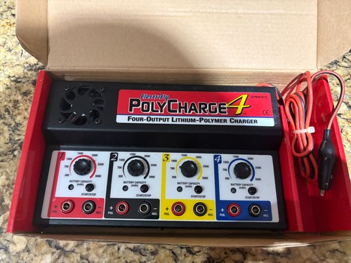 ELECTRIFLY POLYCHARGE 4 LIPO CHARGER - FOUR - OUTPUT LITHIUM POLYMER ...