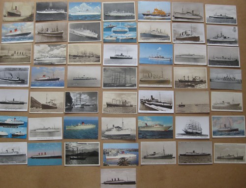 SHIPPING Steamers, Military, Merchant etc, Job Lot of 50x Old Postcards ...