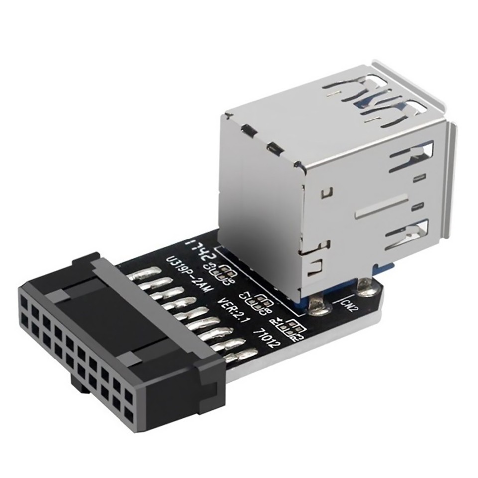 Motherboard USB3.0 19Pin/ 20Pin Connector to Dual Ports USB 3.0 Female ...
