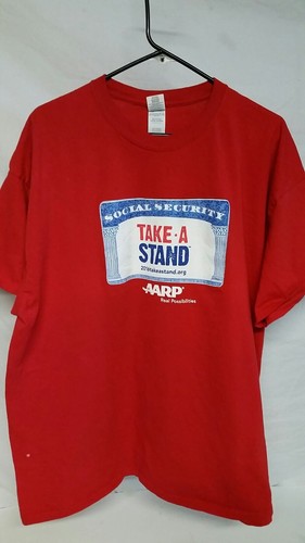 Mens T Shirt Political AARP Red XXL | eBay