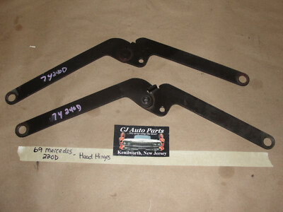 OEM 69 Mercedes Benz 220D W114 W115 HOOD HINGES ~ PAIR ~ DARK BROWN | eBay