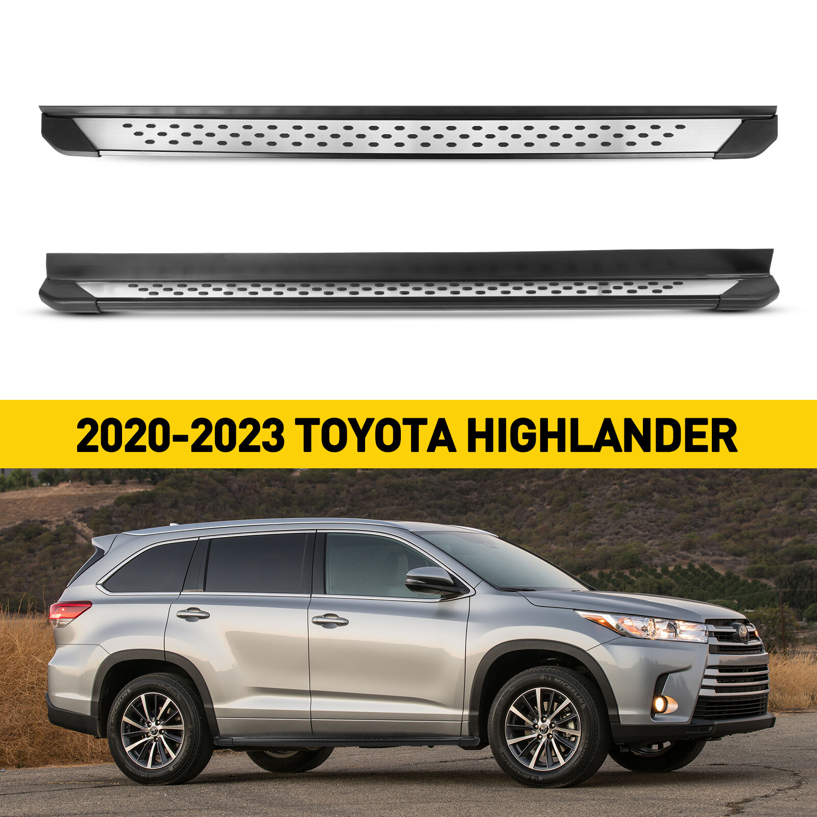 Running Boards For 2020 2021 2022 2023 Toyota Highlander Side Steps ...