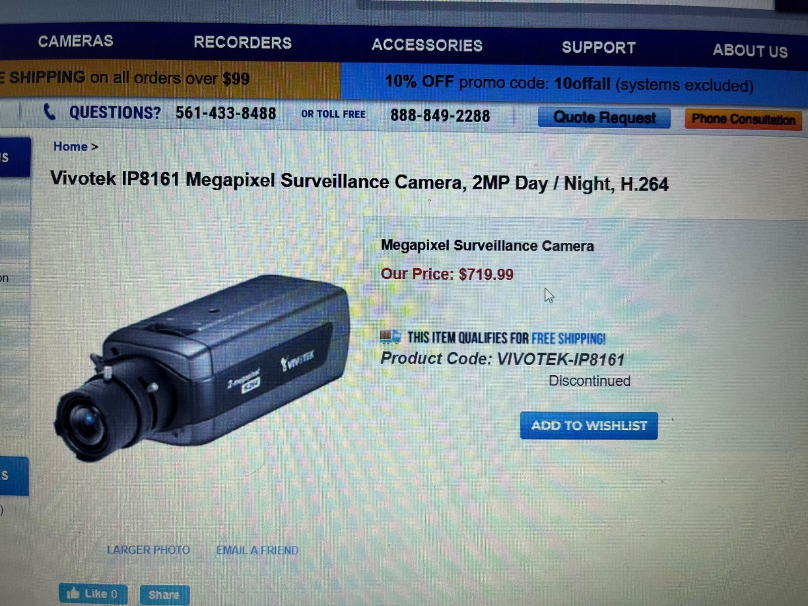 VIVOTEK IP8161 2-MEGAPIXEL H.264 FIXED NETWORK CAMERA WITH Computar ...