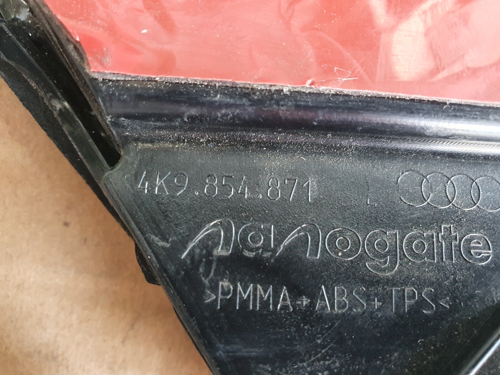 Original Audi A6 Avant 4K9/C8 Spoiler Heckklappe Links 4K9854871 Ab 06. ...