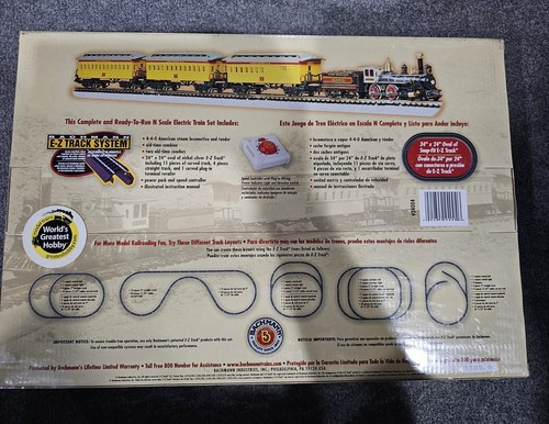 Bachmann N Scale Prairie Flyer Passenger Train Set 24004 for sale ...