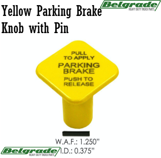 Automann Parking Brake Knob, Yellow w/ Pin #KN20901 248433 170.248433 ...