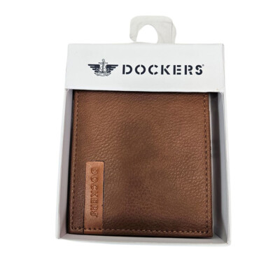 Dockers Men's Leather Coated Bifold Wallet Zipper Closure Extra ...