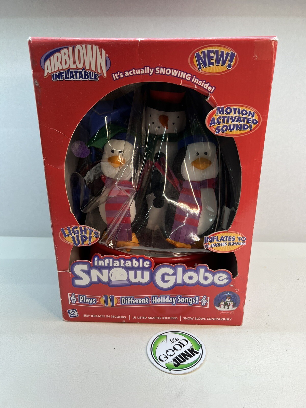 Gemmy Let It Snow Tabletop Airblown Inflatable 11 Song Musical Snow ...