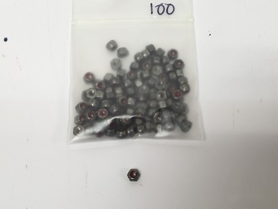 100 NEW MS21044C08 Mil-Spec 8-32 Stainless Steel Nut, Self-Locking ...