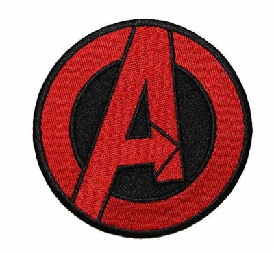 Marvel Comics Avengers A Red Logo Embroidered 3.2" Wide Licensed Patch ...