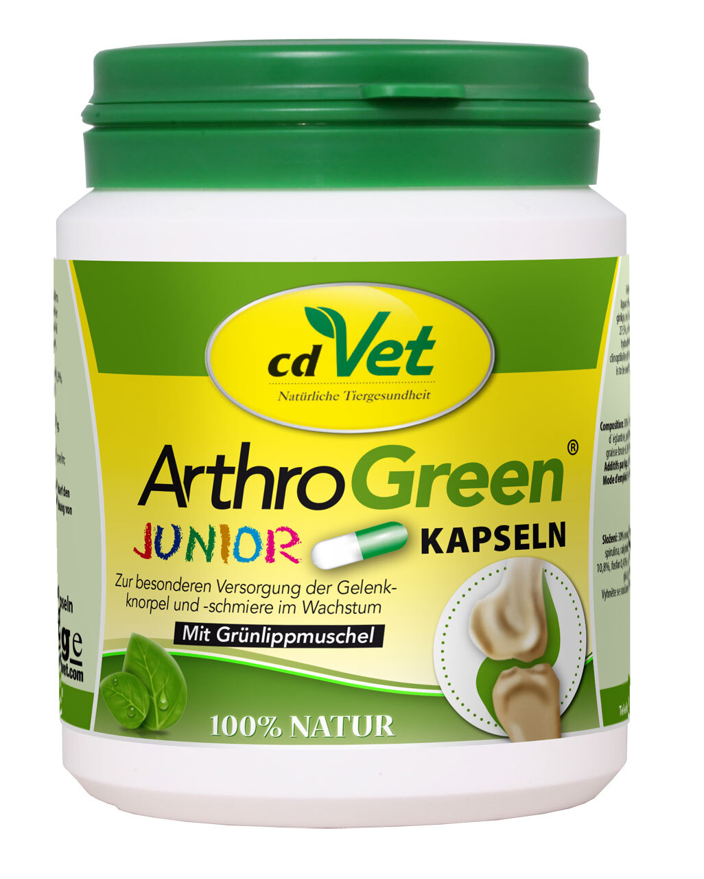 cdVet ArthroGreen Junior 100 Kapseln | Hunde | Katzen | Wachstum ...
