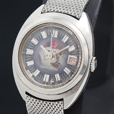 Rado Space Wing Vintage Watch Automatic Date Round Bracelet Women Swiss ...