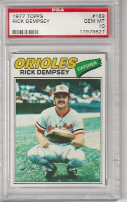 1977 Topps Rick Dempsey #189, PSA GEM MINT 10 | eBay