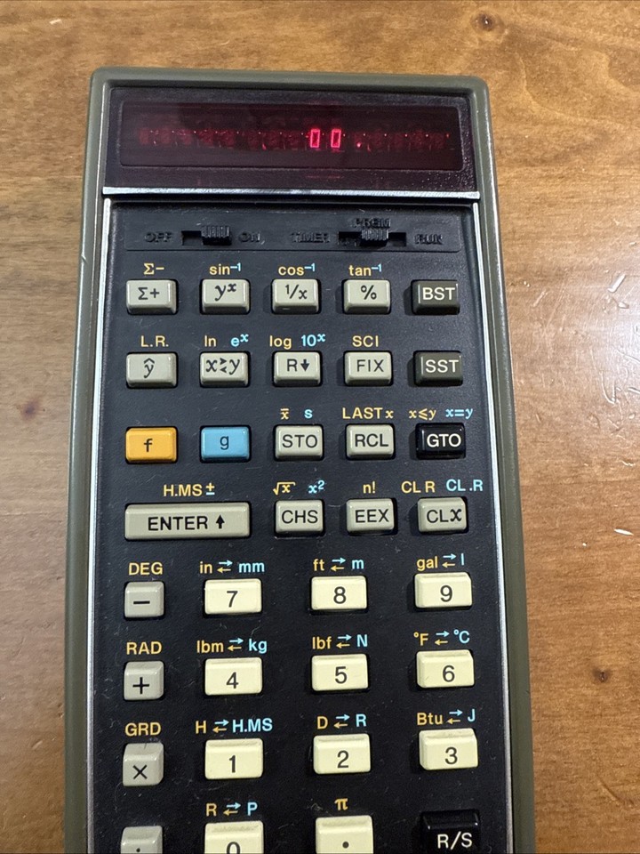 HP-55 Scientific Programmable Calculator ONLY - Tested Working (EARLY S ...