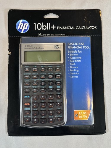 HP 10bII+ Plus Financial Calculator Hewlett Packard 10bll | eBay