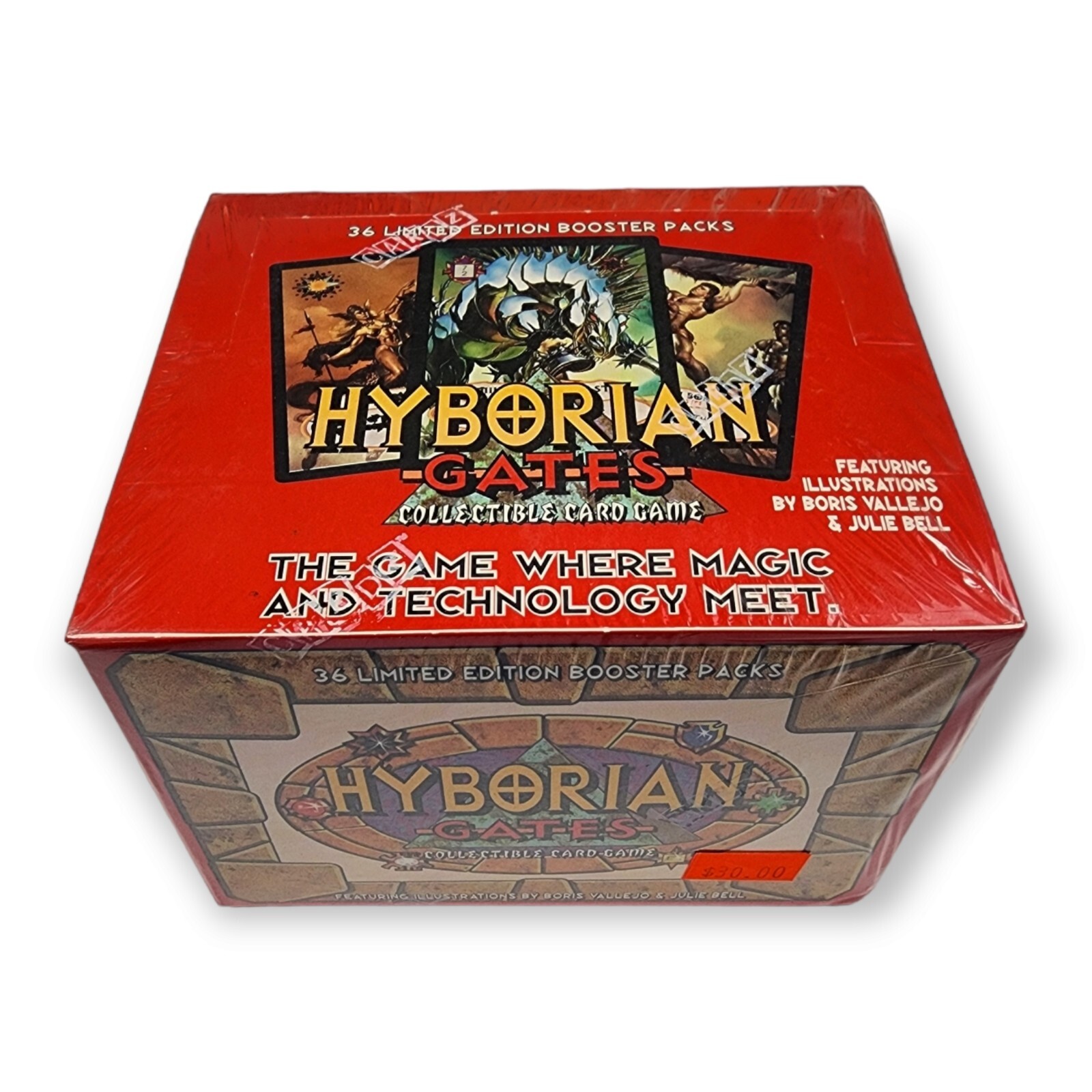 1995 Hyborian Gates 36 Booster Box by CARDZ CCG Julie Bell Boris Sealed ...