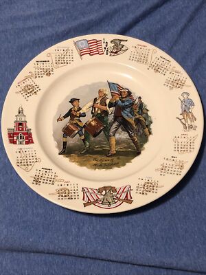 “The Spirit Of 76 A.M Willard” Patriotic Calendar Collectible Plate 10. ...