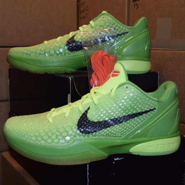 Size 13 - Nike Zoom Kobe 6 Grinch 2010 for sale online | eBay