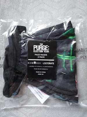 The Purge Election Year Loot Crate exclusive 2 face masks unopened ...