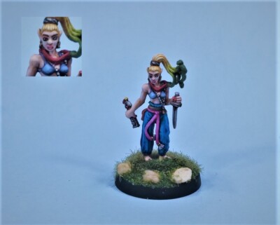Ral Partha painted miniature Female Elf | eBay