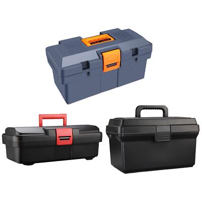 Empty Tool Box Tool Storage Small Tool Box Container Ergonomic Handle ...