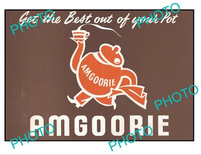 OLD 6 X 4 HISTORIC AUSTRALIAN AMGOORIE TEA ADVERTISING POSTER c1950s | eBay