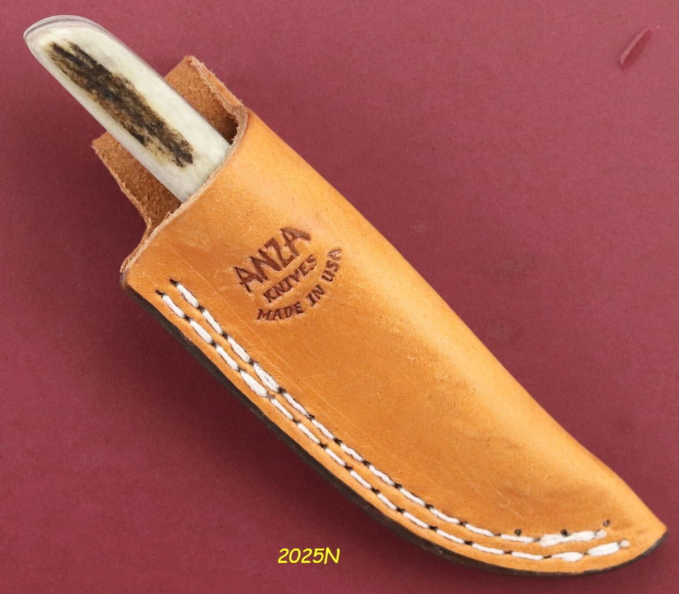 Anza Mini Rebel Hand Made Fixed Blade Hi-Carbon Steel Blade Walnut ...