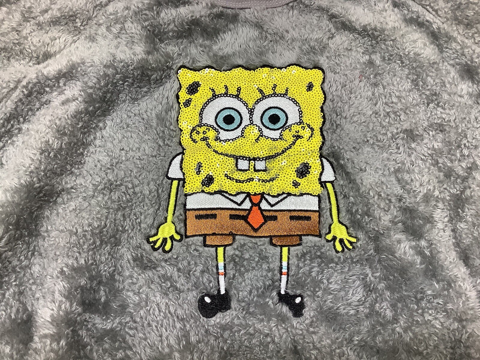 Spongebob Squarepants Nickelodeon Fuzzy Polyester Shi… - Gem