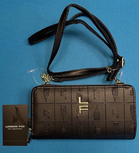 NEW London Fog 100th Anniversary Double Zipper Tower Signature Emboss ...