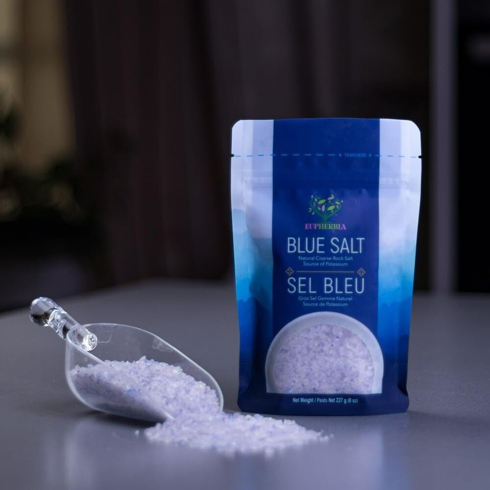 Blue Salt, Coarse, Rare Mineral Salt, High Potassium, Lower Sodium ...