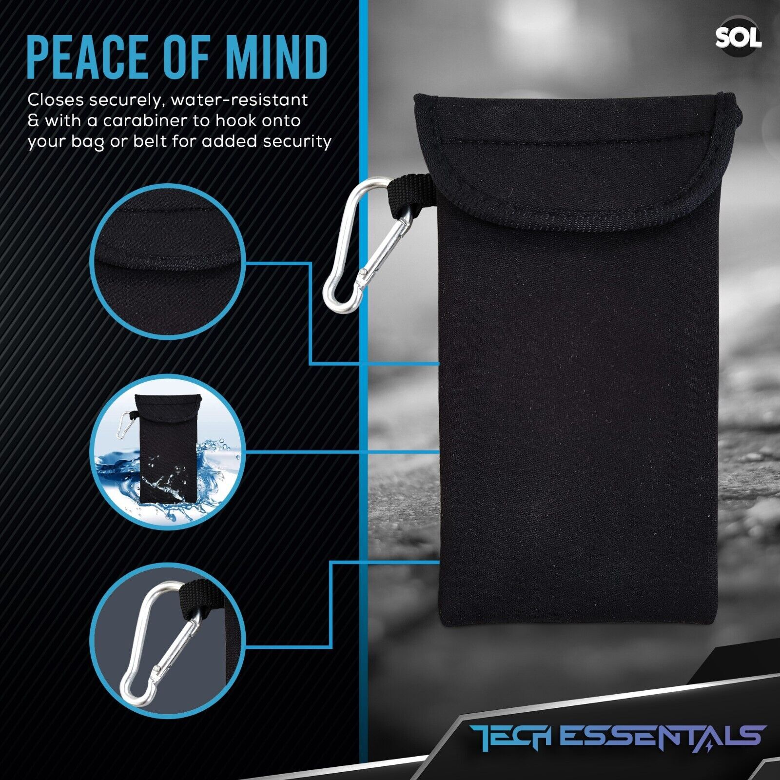 Neoprene Phone Case Sock Cover Pouch Universal Mobile to 6.7" for ...