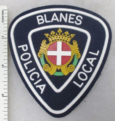Vintage SPANISH POLICE PATCH POLICIA LOCAL BLANES SPAIN | eBay