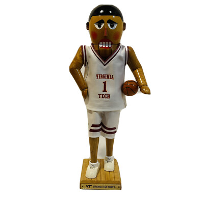 Virginia Tech Basketball Nutcracker Sterling and Camille NCAA 16" tall ...