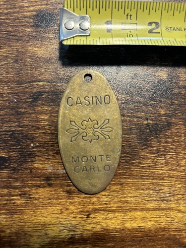 Vintage Keychain Casino Monte Carlo Metal Brass Freeform Ent Inc | eBay