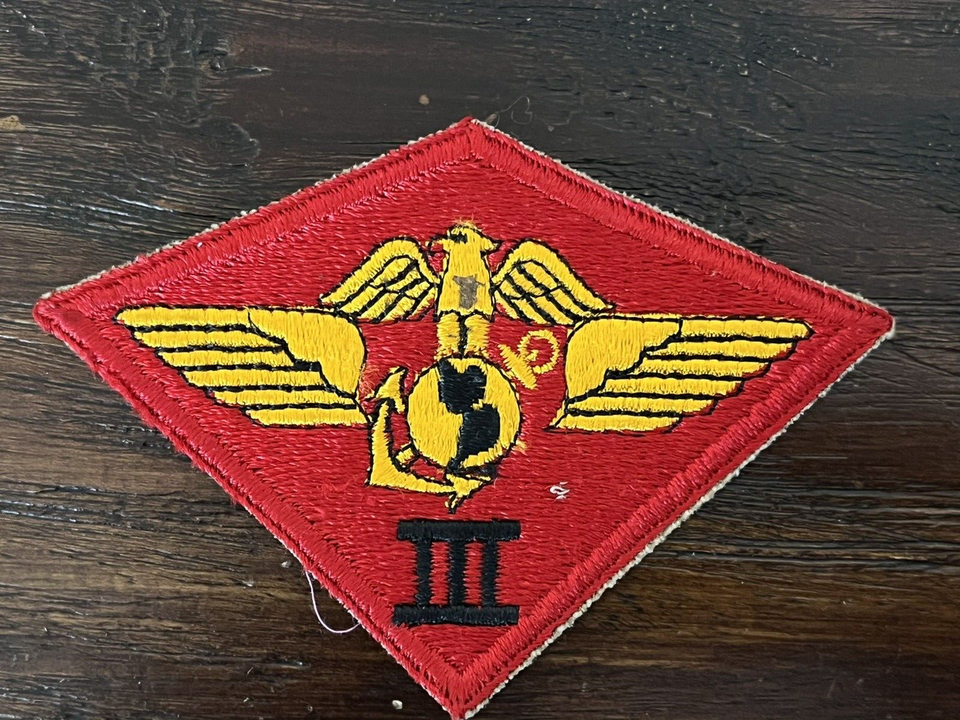ORIGINAL PERIOD WWII WW2 USMC THIRD MARINE AIR WING MAW PATCH FE CE ...