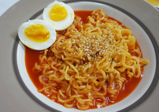 Korean Instant Topokki Taste Noodle Paldo Rapokki 2pack Hot Spicy Ramen ...