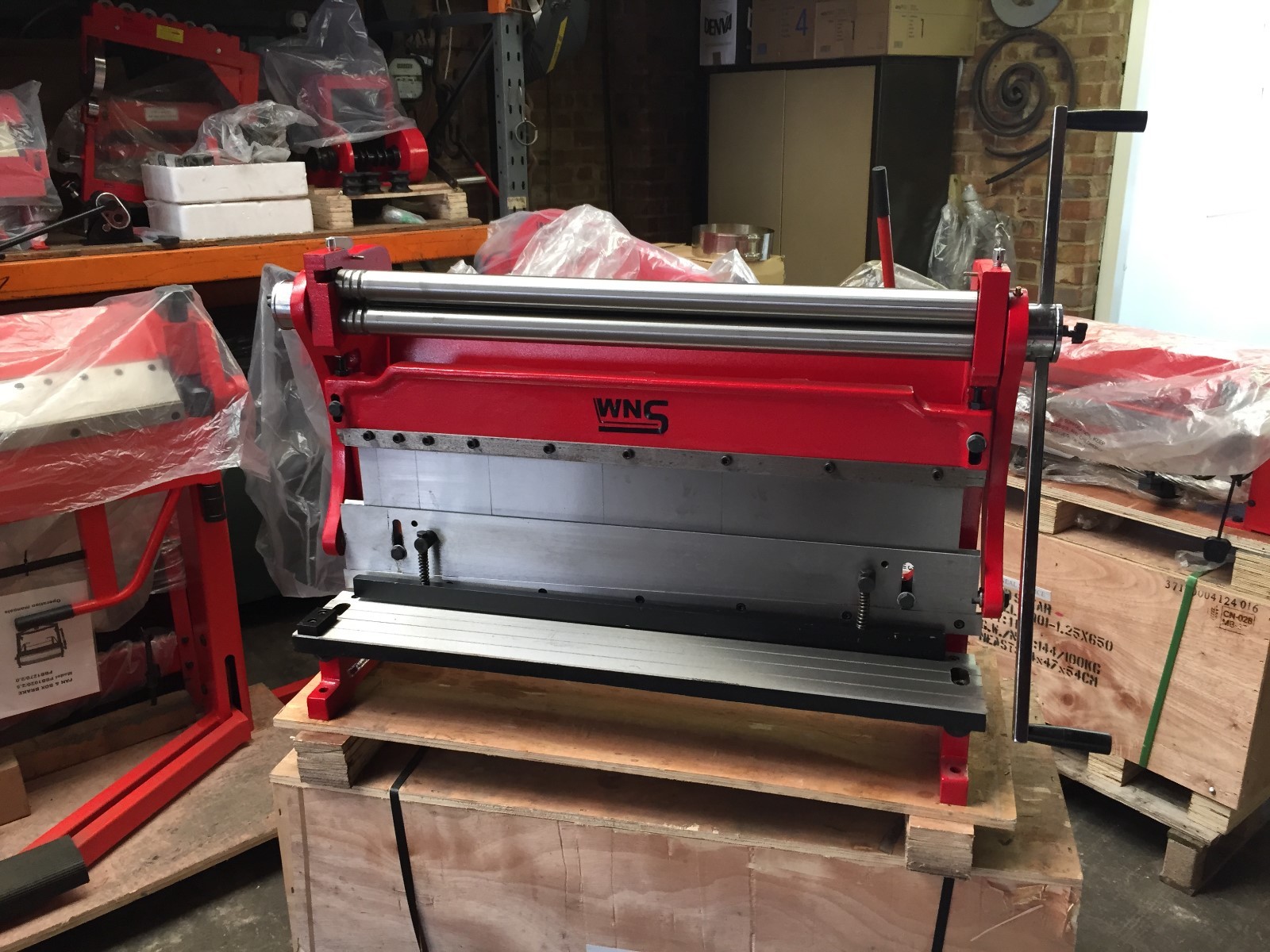 3 in 1 Combination Machine 1000mm Bending Rolls Guillotine Shear Folder ...