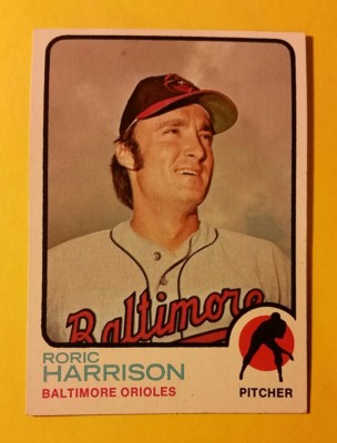 VINTAGE RORIC HARRISON #229 BALTIMORE ORIOLES * 1973 TOPPS MLB BASEBALL ...