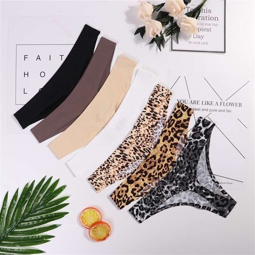 1Pc Women Sexy Leopard G-String Seamless Panties Thongs Lingerie ...
