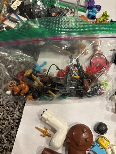 Large Lego Minifigure Lot Star Wars Batman DC Marvel Pieces Heads Hats ...